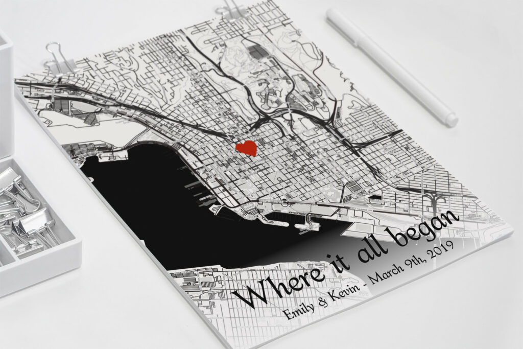 New homeowner gift, New house map, Personalized home address, Custom ...