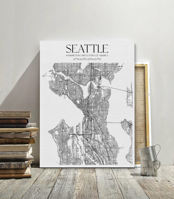 Custom map canvas, Your city map canvas, Wall art map print, Map poster ...